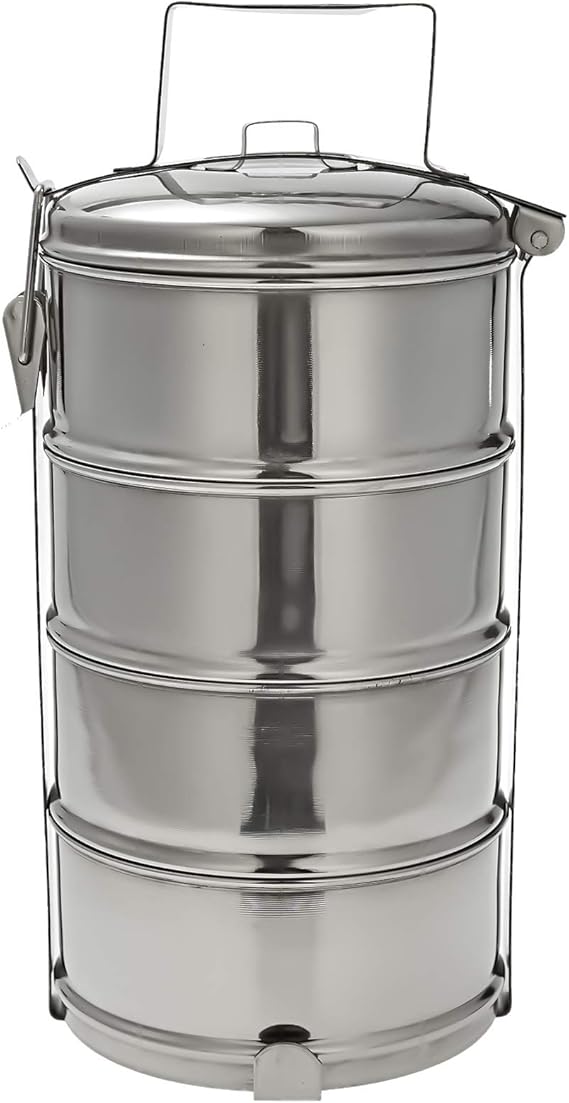 Stainless Steel 4-tier Tiffin: Amazon.ae