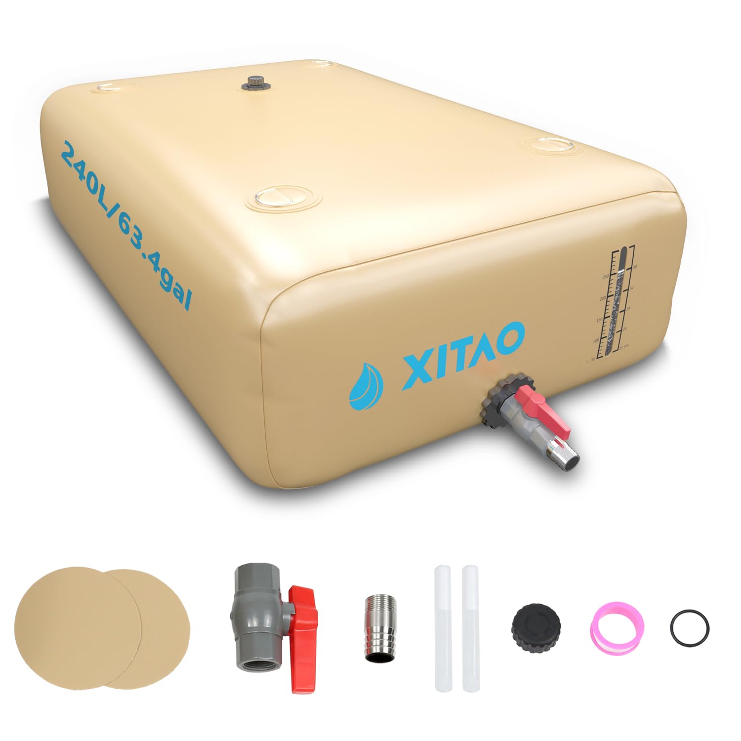 XITAO 63Gal/240L Water Storage Bladder w/Water Level Indicator, Large ...