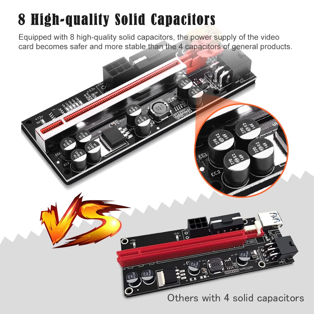 Mua ELUTENG 1X to 16X PCIe Adapter for GPU Mining Rig 4 Solid ...