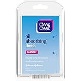 Amazon.com : Clean & Clear Oil Absorbing Facial Sheets, Portable ...