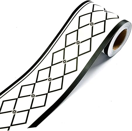 Yoillione Peel and Stick Wallpaper Border Self Adhesive Wallpaper Border Decal, Bathroom Border ...