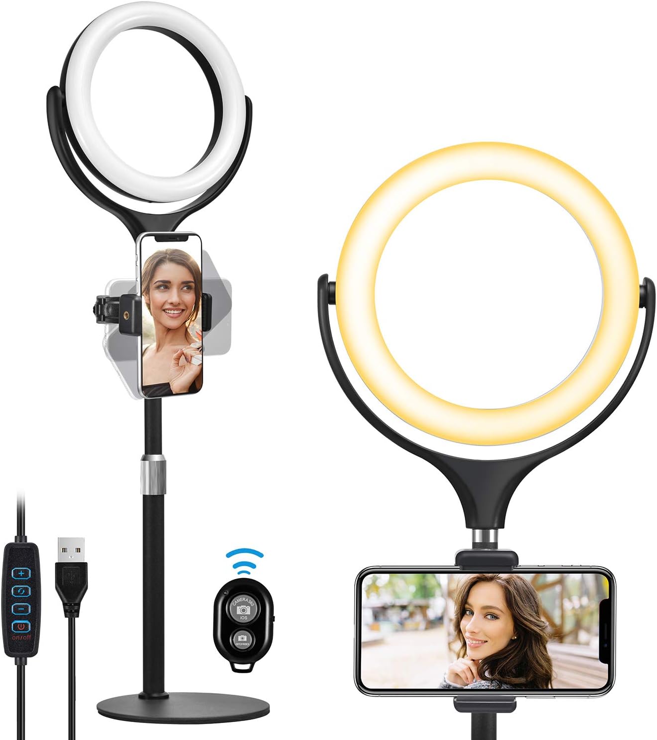 Amazon.com : 8" Laptop Ring Light for Computer Video Conference, Wixann ...