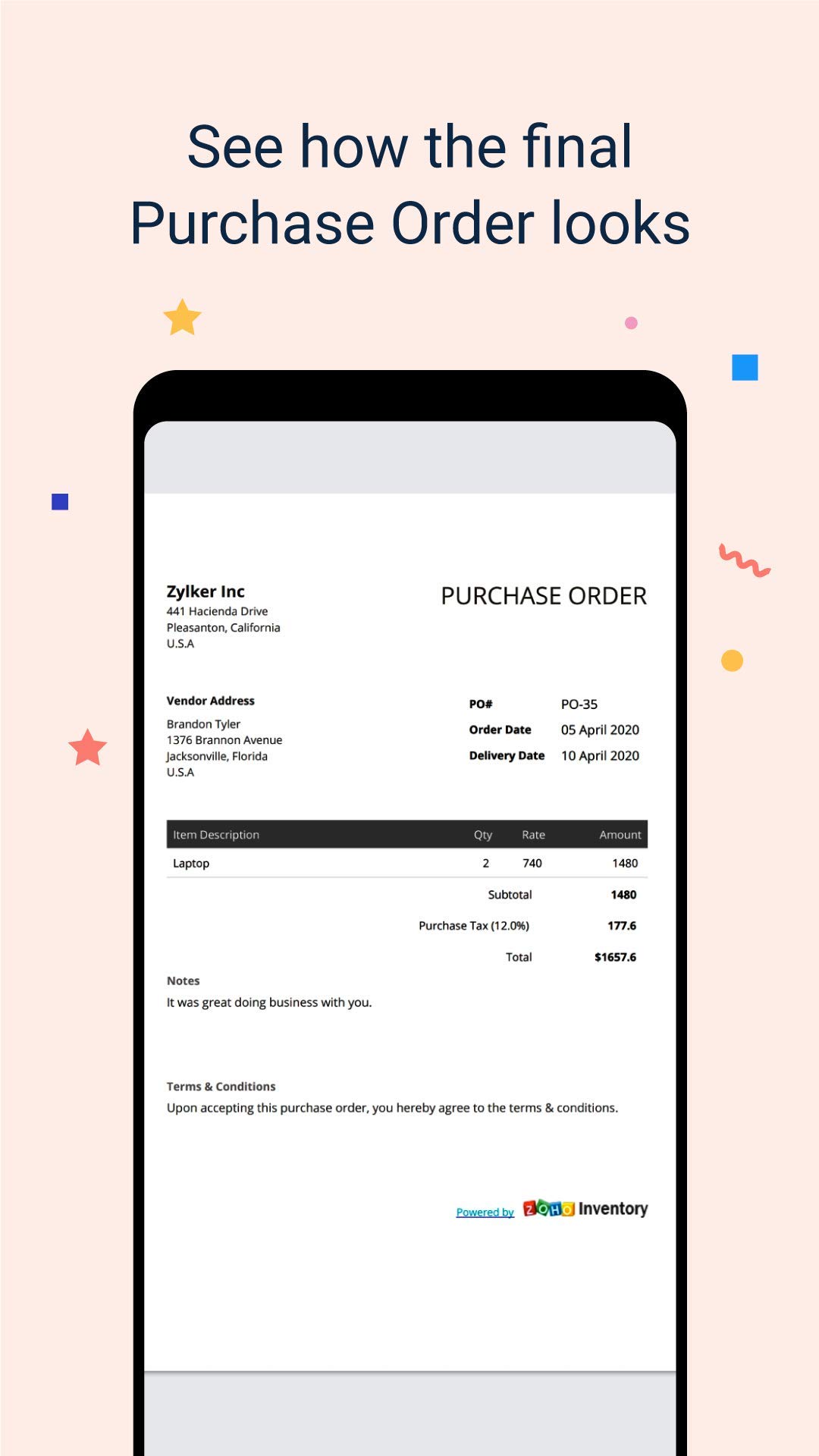 Free Purchase Order Generator:Amazon.in:Appstore for Android