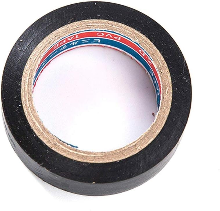 Electricista negro Aislamiento de alambre Cinta ignífuga de plástico Cinta eléctrica de alto ...