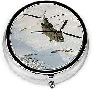 Military Aircraft Personalized Pill Box,Compact Round Pill Case ...