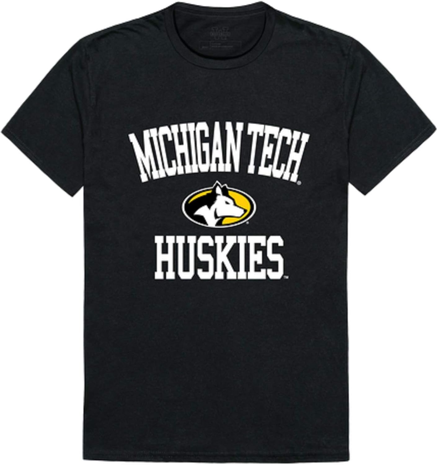 Michigan Technological University Huskies MTU NCAA College Cotton Black ...