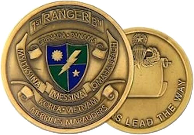 Amazon.com: 1st Rangers Challenge Coin, Multicolored, One Size: Clothing