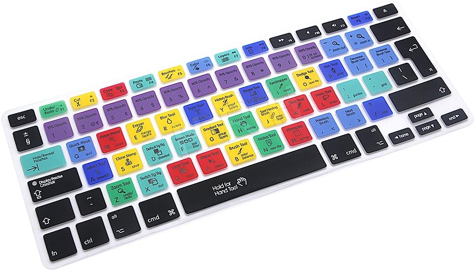 MMDW After Effects Shortcuts Keyboard Skin Hot Keys Keyboard Cover for ...
