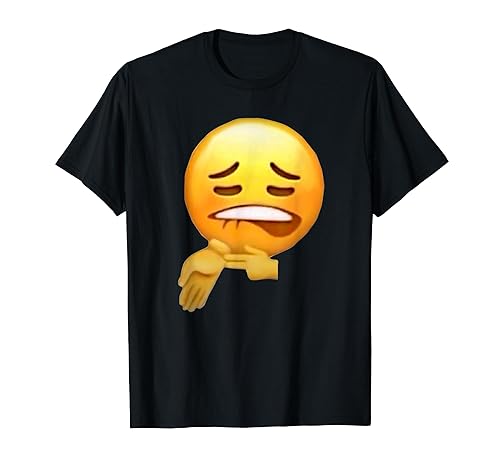 Sheesh Face Meme Biting Lip And Pointing At Arm T-Shirt in Kuwait ...
