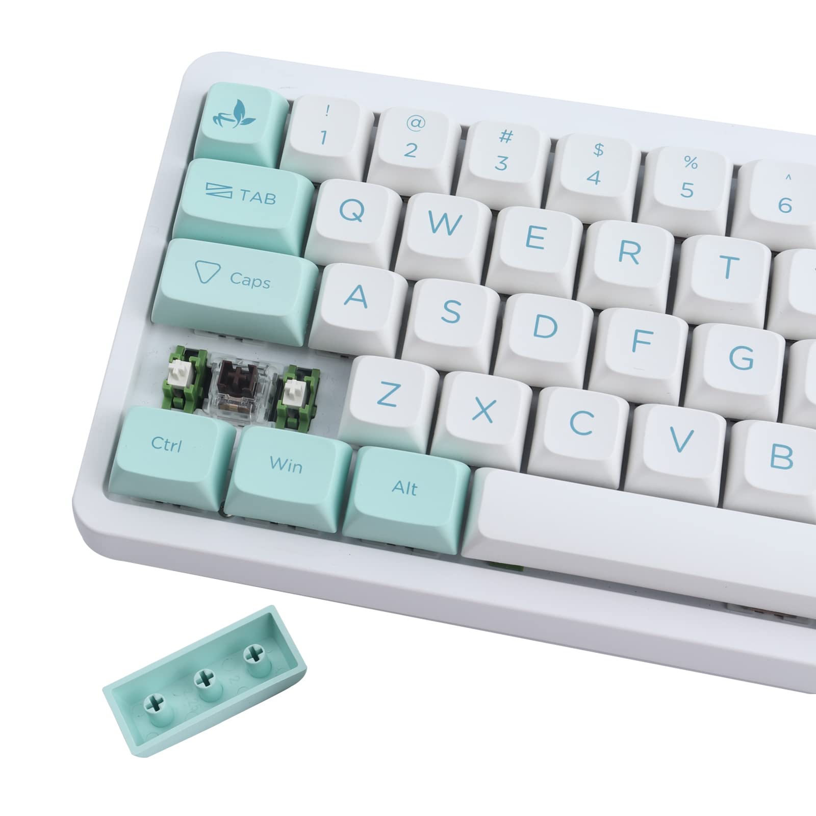 Mua JakeTsai 132 Key PBT Keycaps - XDA Profile, Dye Sublimation, Mint ...