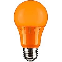 Sunlite A19/3W/O/LED LED A19 Colored Light Bulb, 3 Watts (25w ...