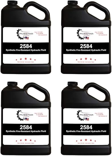 SYNTHETIC FIRE-RESISTANT HYDRAULIC FLUID 4 GALLON - - Amazon.com