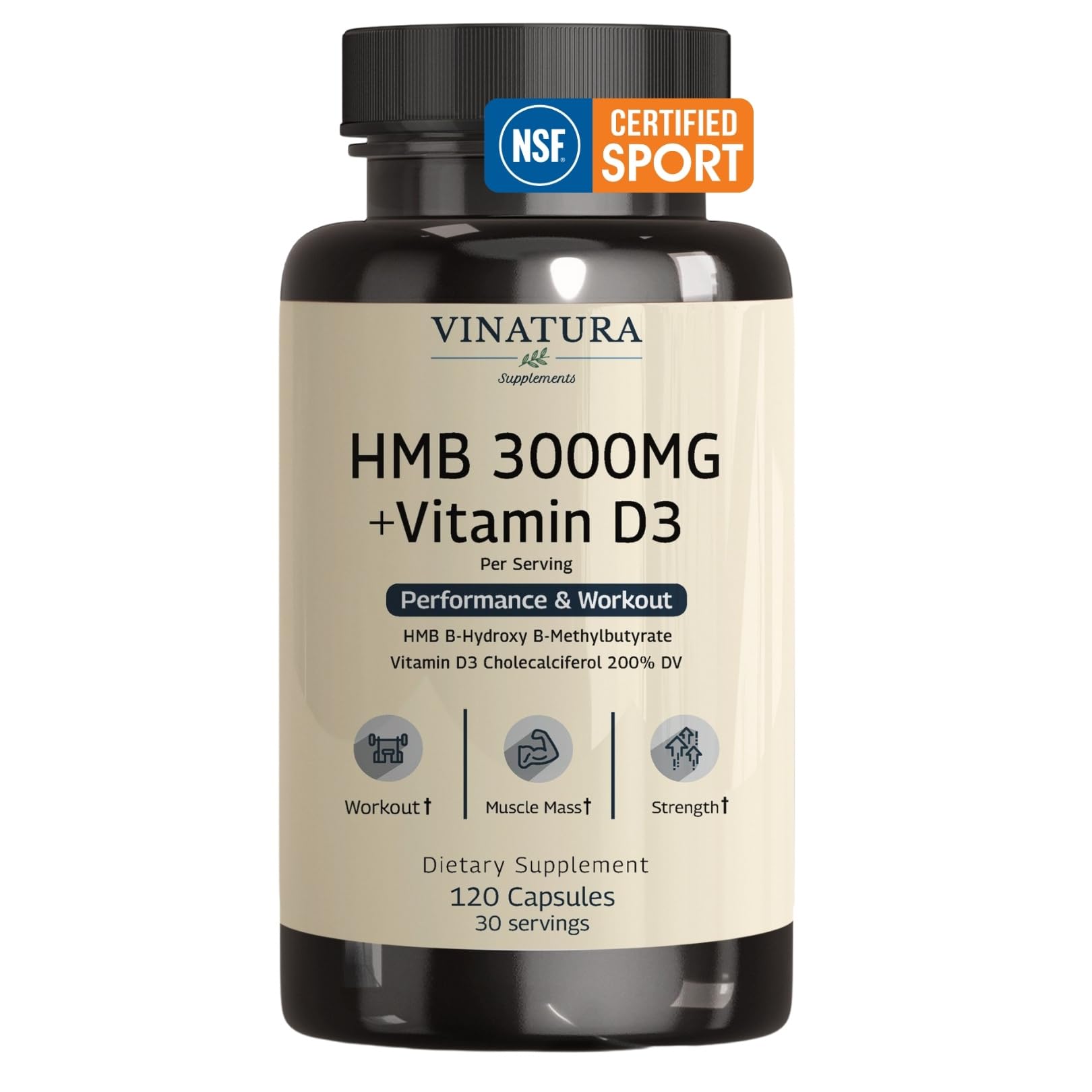 Mua VINATURA HMB 3000mg and Vitamin D3 Supplement Capsules per Serving ...