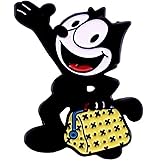 Amazon.com: Felix the Cat Classic Black White Cartoon 1.25" Enamel Pin ...