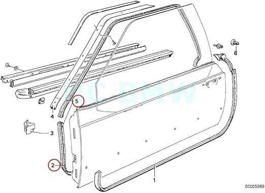 Amazon.com: BMW Genuine Door Weatherstrip Right: Automotive