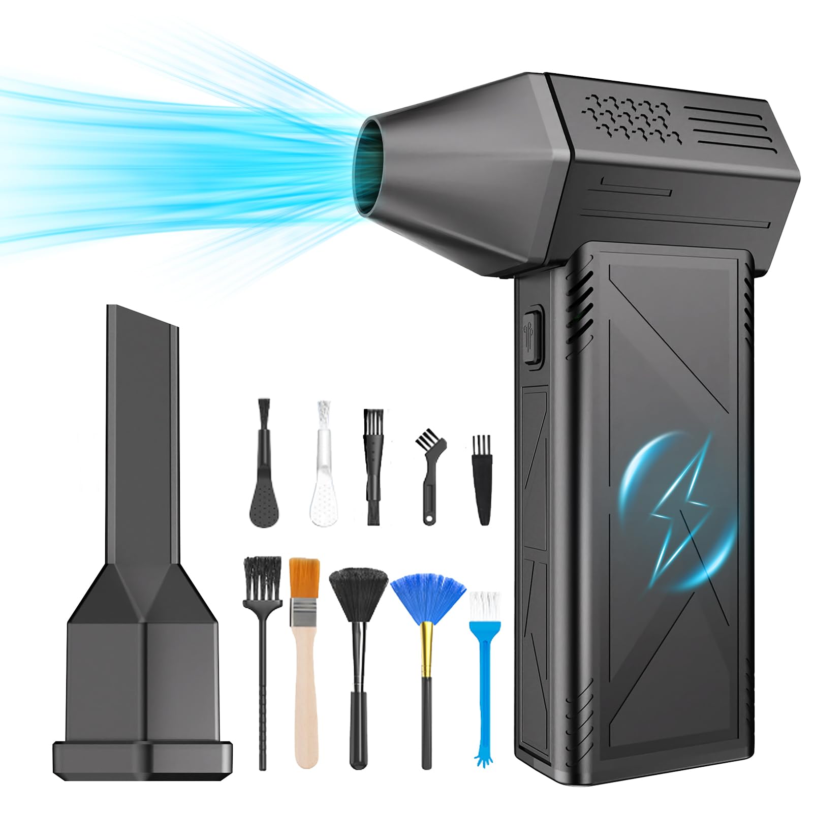 Electric Air Duster Air Blower: Mini Compressed Jet Dry Blower and ...