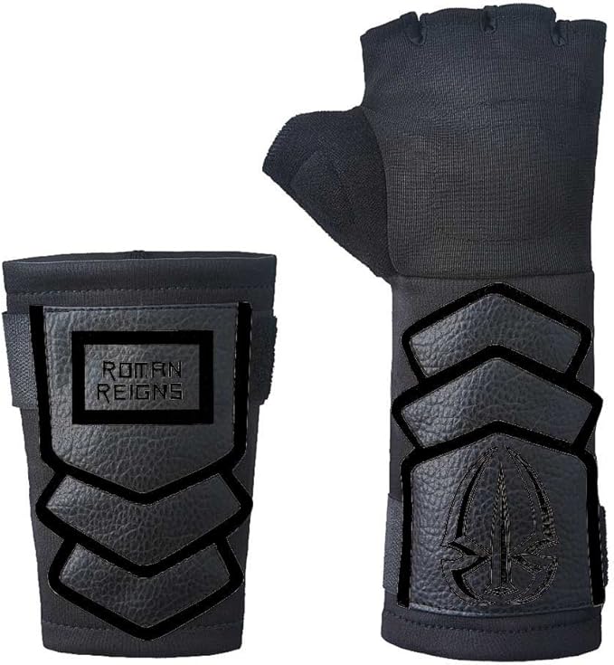 Roman Reigns WWE Authentic Superman Punch Glove Set Onyx Black: Amazon ...