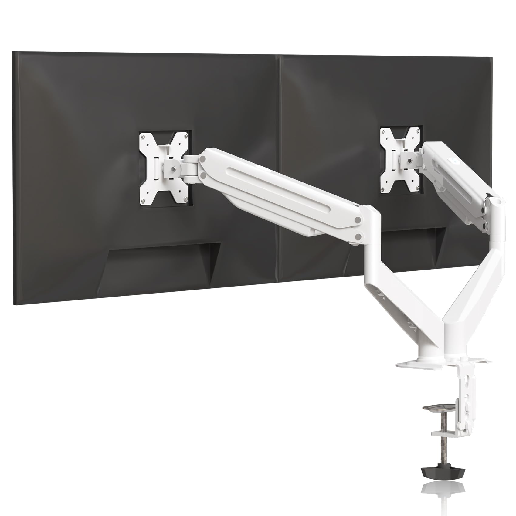 Suptek Dual Monitor Mount Stand-Height Adjustable Gas Spring Monitor ...