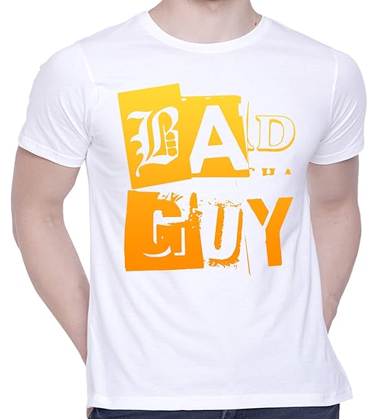 CreativiT Graphic Printed T-Shirt for Unisex Bad Guy Tshirt | Casual ...