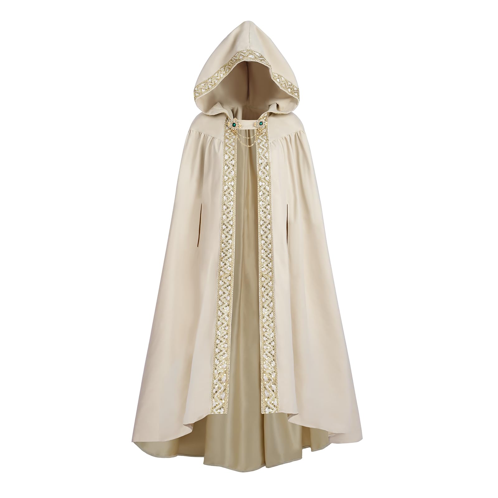 LTAKK Cloak with Hood Women Renaissance Hooded Medieval Cloak Witch ...