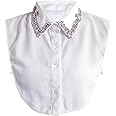 Booluee Stylish Detachable Rhinestone Fake Collar Half Shirt Blouse ...