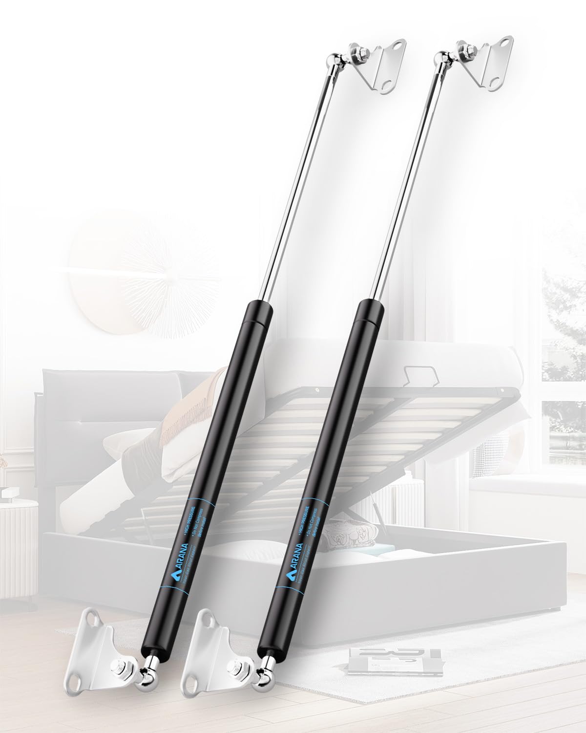 ARANA Gas Struts 36 inch 250Lb Gas Springs Shocks with Mounting ...