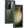Amazon.com: Lanhiem for Samsung Galaxy S23 Ultra Case, IP68 Waterproof Dustproof Case with Built ...