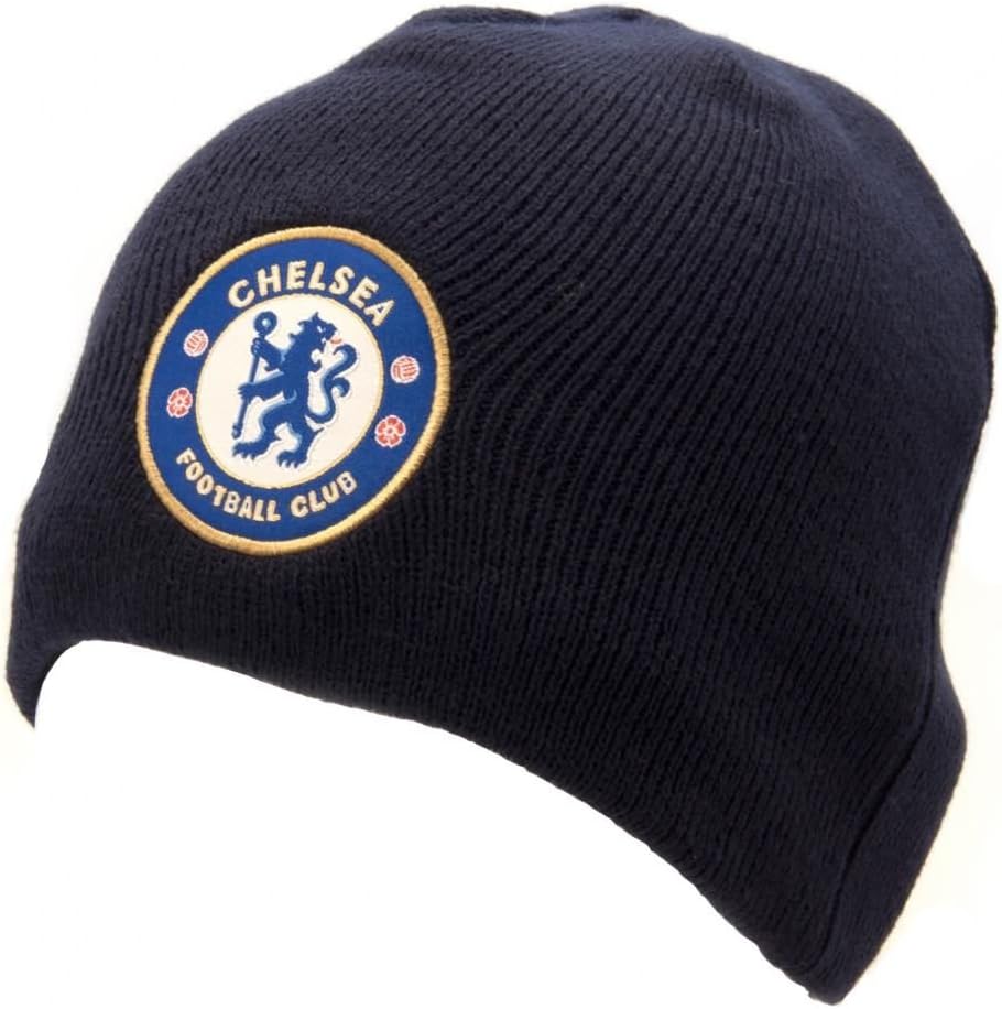 Chelsea FC Beanie Hat (Adult - Navy): Amazon.co.uk: Sports & Outdoors