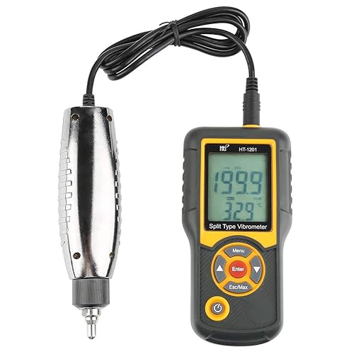 Walfront Vibration Meter, Split Type Digital Vibration Tester Vibration ...