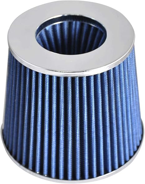 Amazon.com: Air Intake UNIVERSAL FITMENT | Blue KN Type 3.5 Inch ID ...