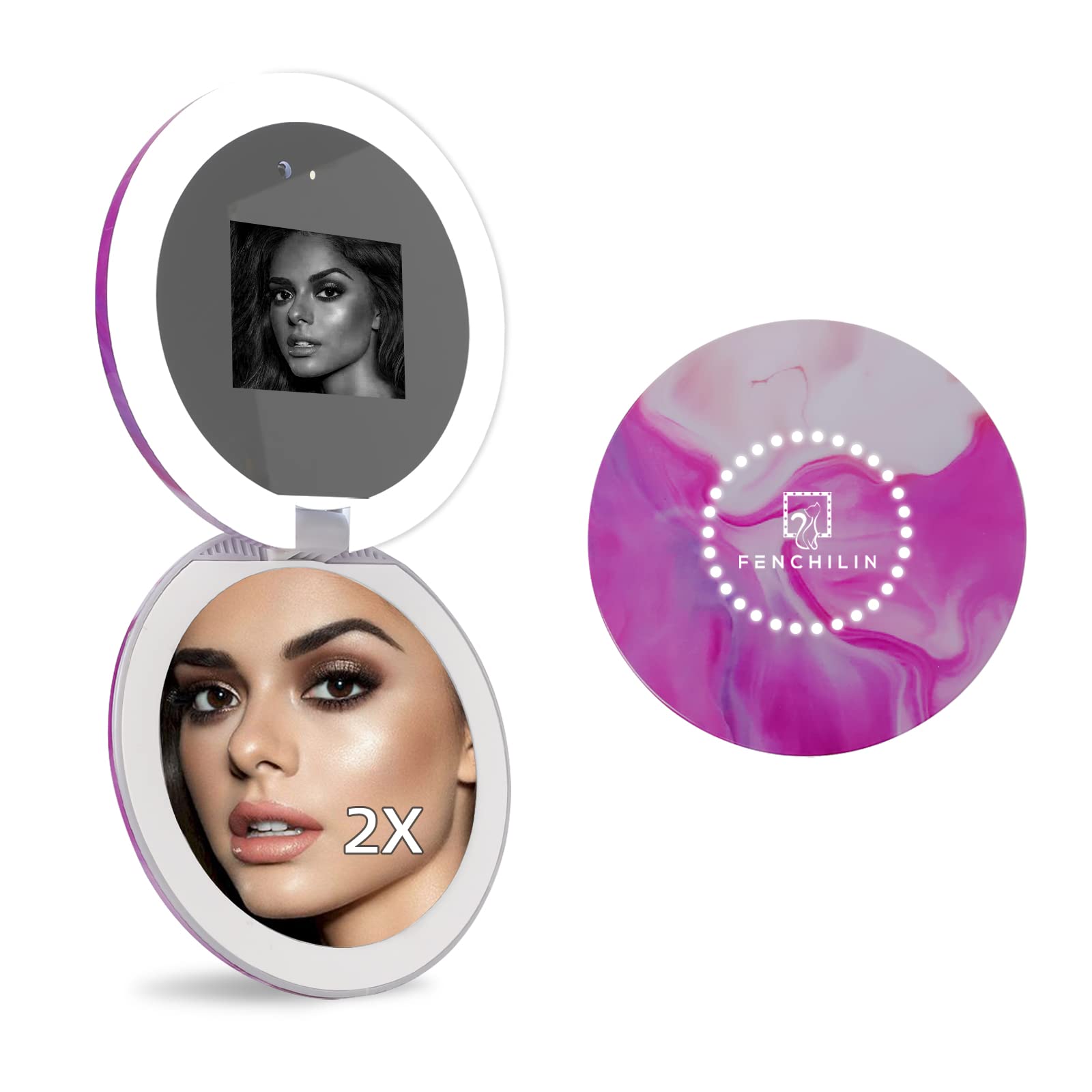 Mua FENCHILIN Sunscreen Testing Mirror with UV Camera, Compact Mirror ...