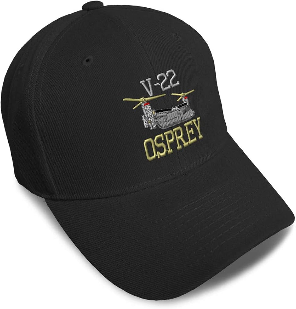 Baseball Cap Air Force Helicopter V-22 Osprey Embroidery Acrylic Dad ...