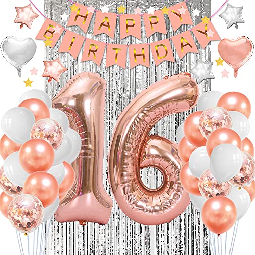 Sweet 16th Birthday Decorations for Girls 16 Birthday Decorations for ...