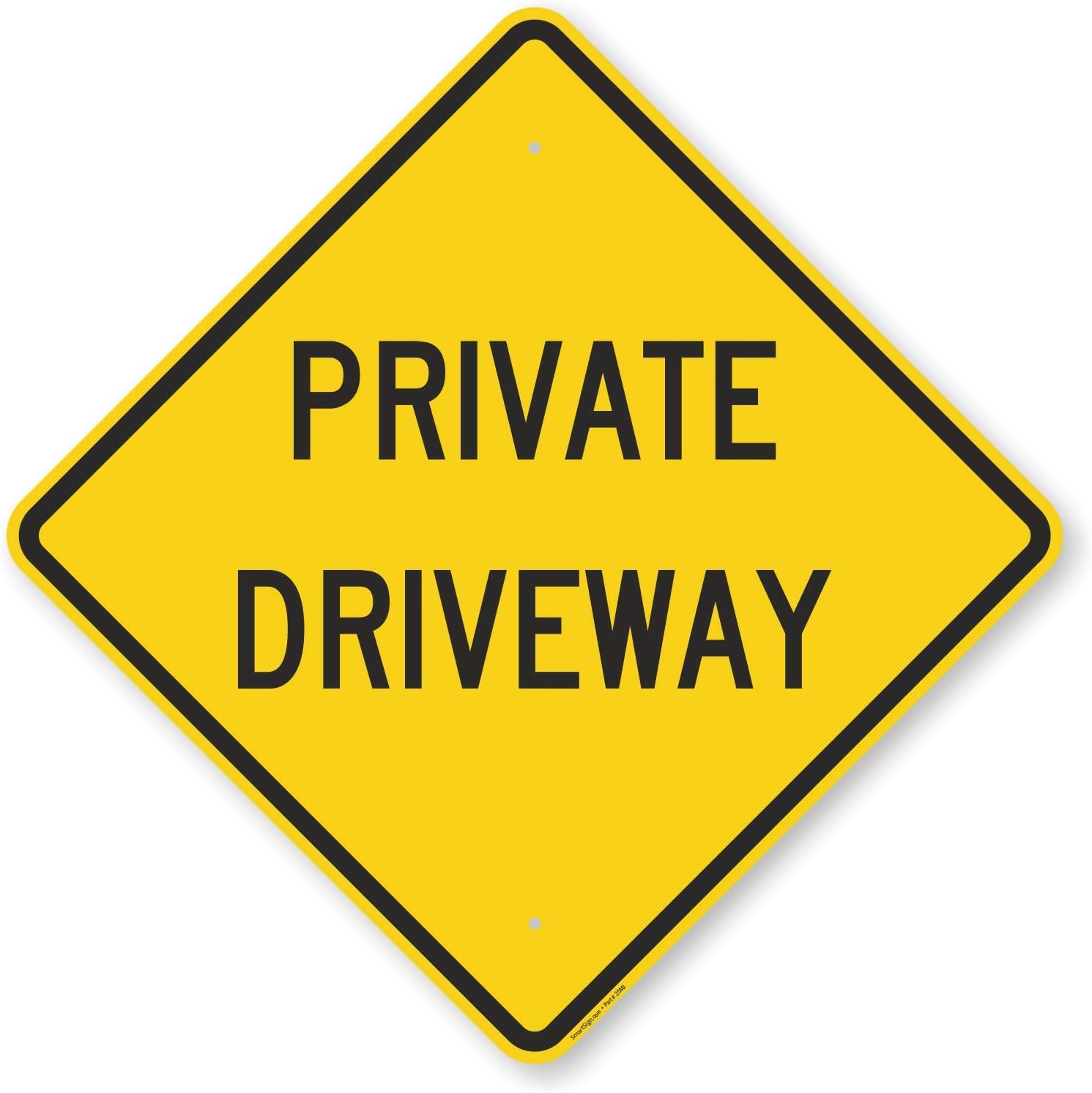 Amazon.com: Private Driveway Sign, 24" x 24": Garden & Outdoor