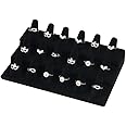 Amazon.com: Bocar Black Velvet Finger Ring Display Showcase Organizer ...