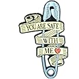 Amazon.com: You are Safe with Me Pin | Safe Space Pin | LGBTQ Ally Pin ...