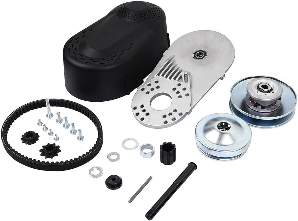LSAILON Go Kart Asymmetric Torque Converter Kit 1 Clutch 12T and 10T 30 ...