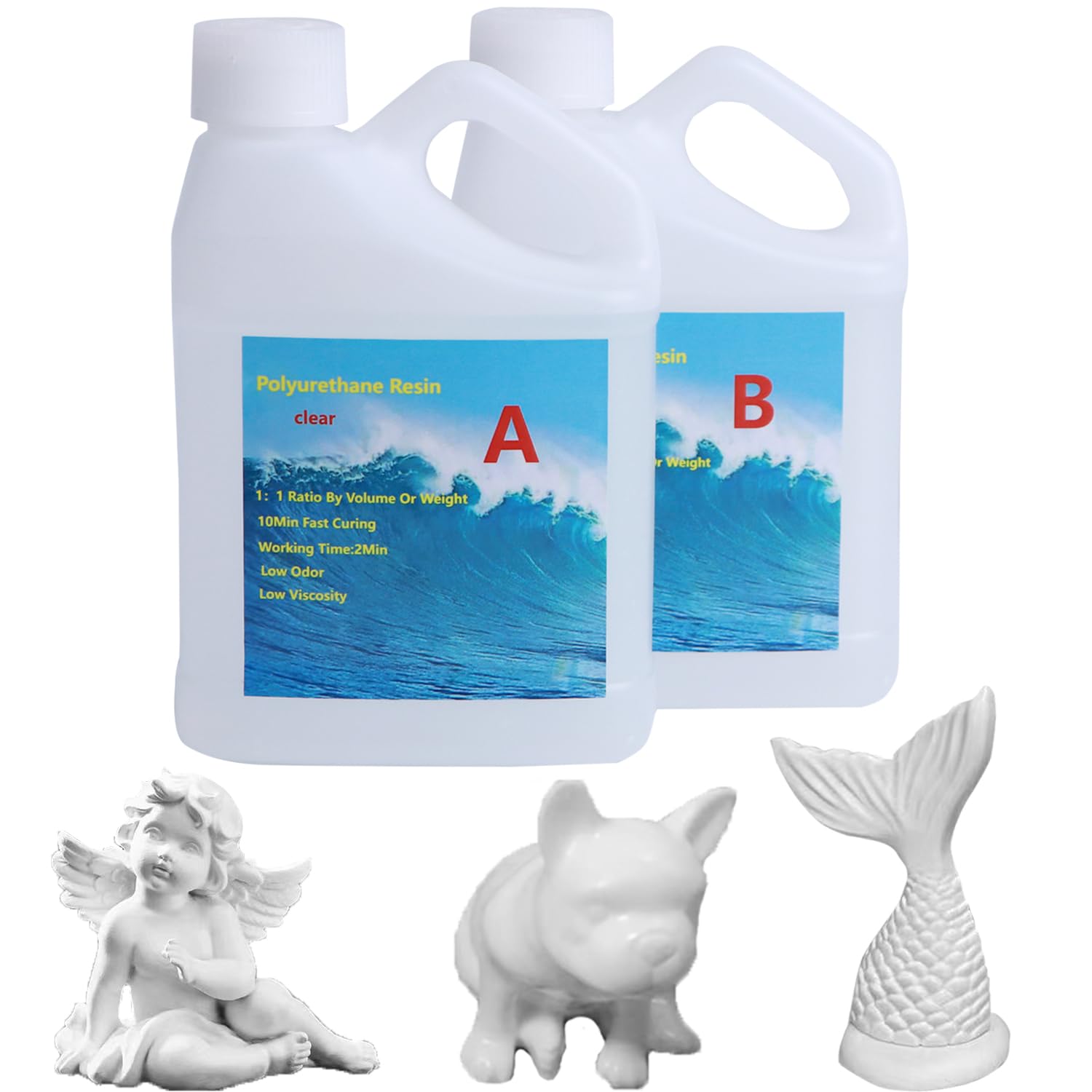 Polyurethane Casting Resin 32oz 2-Part Resin and Hardener Kit Set DIY ...