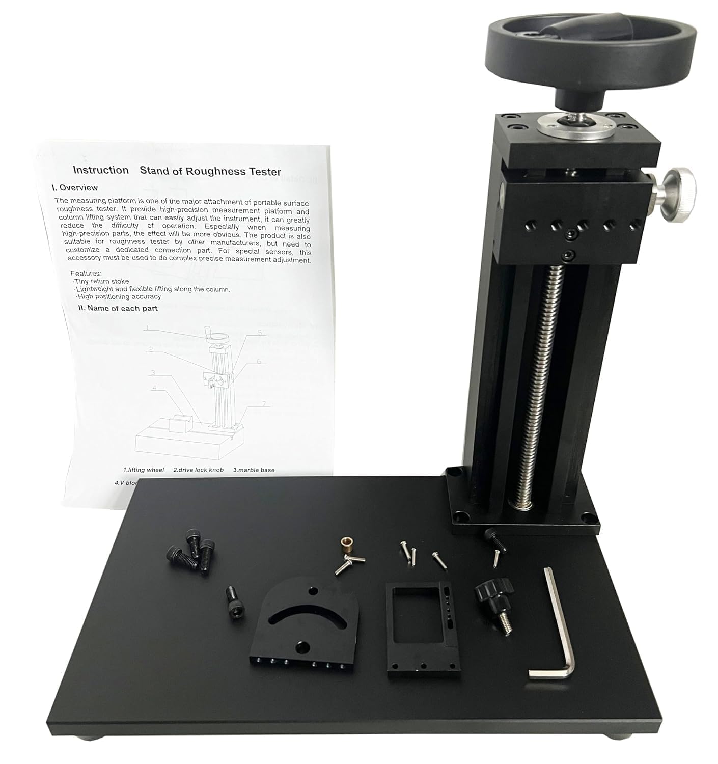 Portable Surface Roughness Meter With Curved Surface Sensor And Metal ...