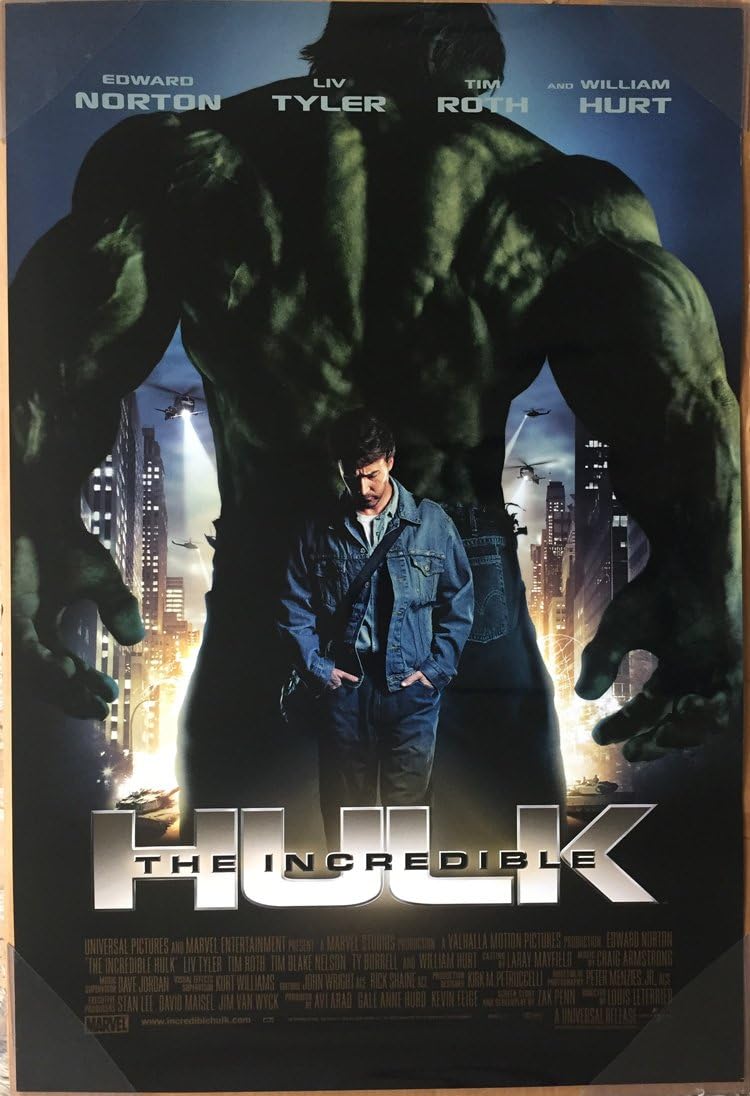 Amazon.com: THE INCREDIBLE HULK MOVIE POSTER 2 Sided ORIGINAL 27x40 ...