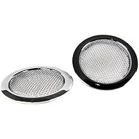 Amazon.com: 2pc. Chrome Screened Sound Hole Inserts for Resonator ...