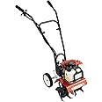 Amazon.com : JAYGOVAN 52CC Gas Powered Tiller Cultivator 2-Stroke Garden Yard Rototiller Tilling ...
