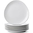 Amazon.com | Brew To A Tea White Dessert Plates, Triangular, Set of 6 ...