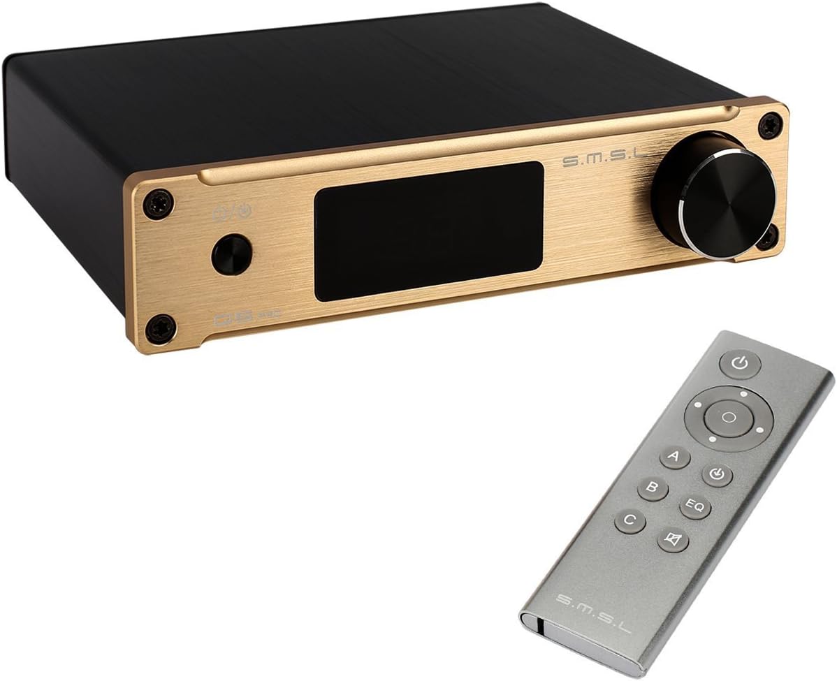 SMSL Q5 Pro HiFi Stereo Audio Digital Amplifier USB Coaxial Optical AUX ...