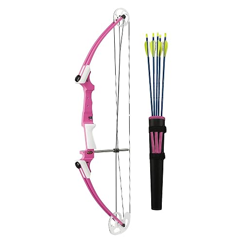 Genesis Original Compound Bow & Arrow Kit- Adjustable Riser, 15"-30 ...