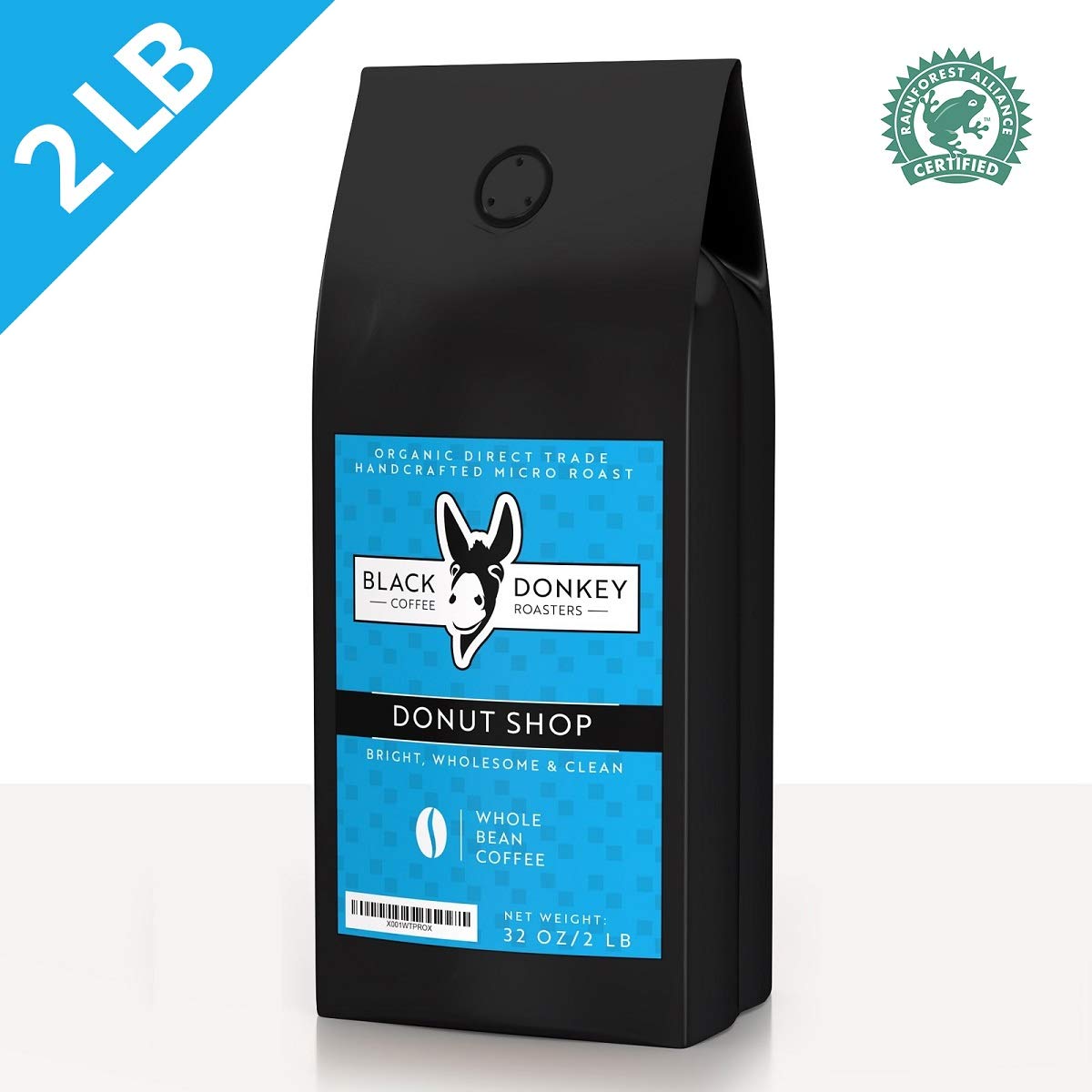 Amazon.com : 2LB Black Donkey Coffee Roasters - Whole Bean Coffee ...