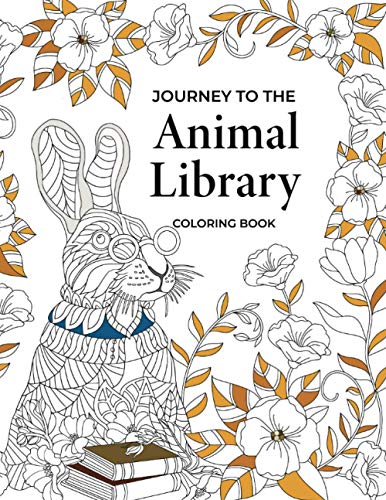 Amazon.com: Journey to the Animal Library Coloring Book: (30 Double ...