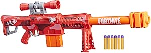 Amazon.com: NERF Fortnite Heavy SR Blaster Scope, Big Blaster, 6 Mega ...