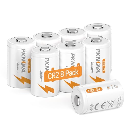 PKNOVA CR2 Battery, 8 Count CR2 3V Lithium Batteries for Golf ...