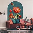 Amazon.com: Flower Arch Wall Decals Floral Wall Stickers Giant Peel and ...